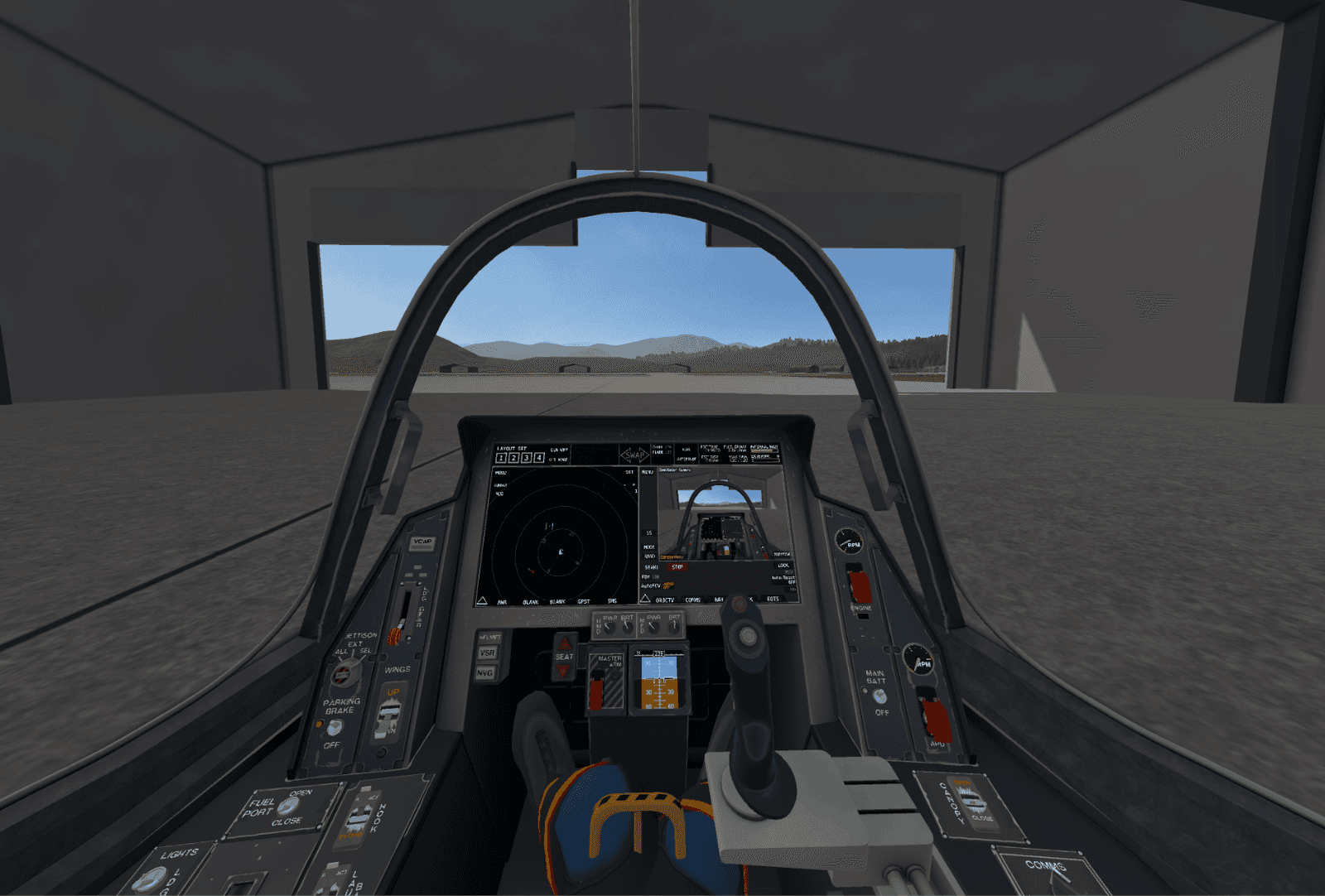 Makes the cockpit of the F45 look 'used'