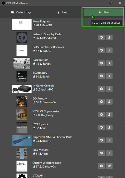 How to launch the game without mods